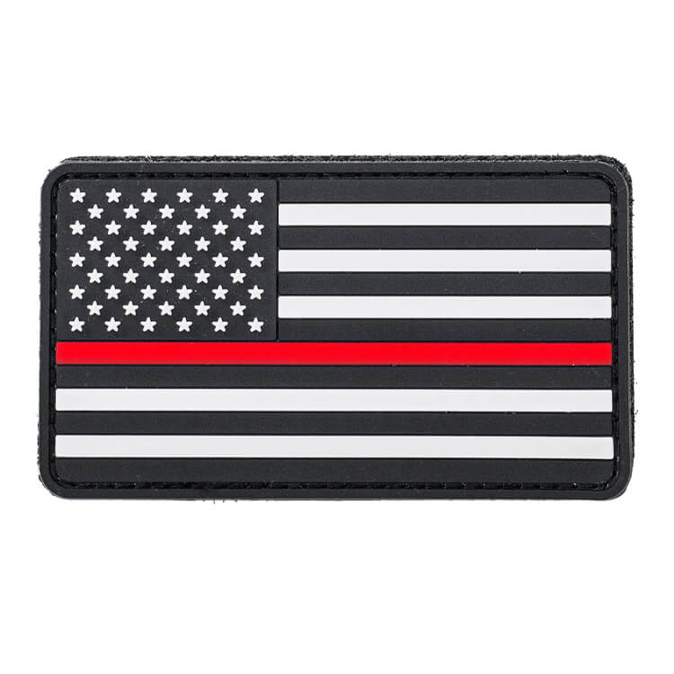 Red Line American Flag Patch