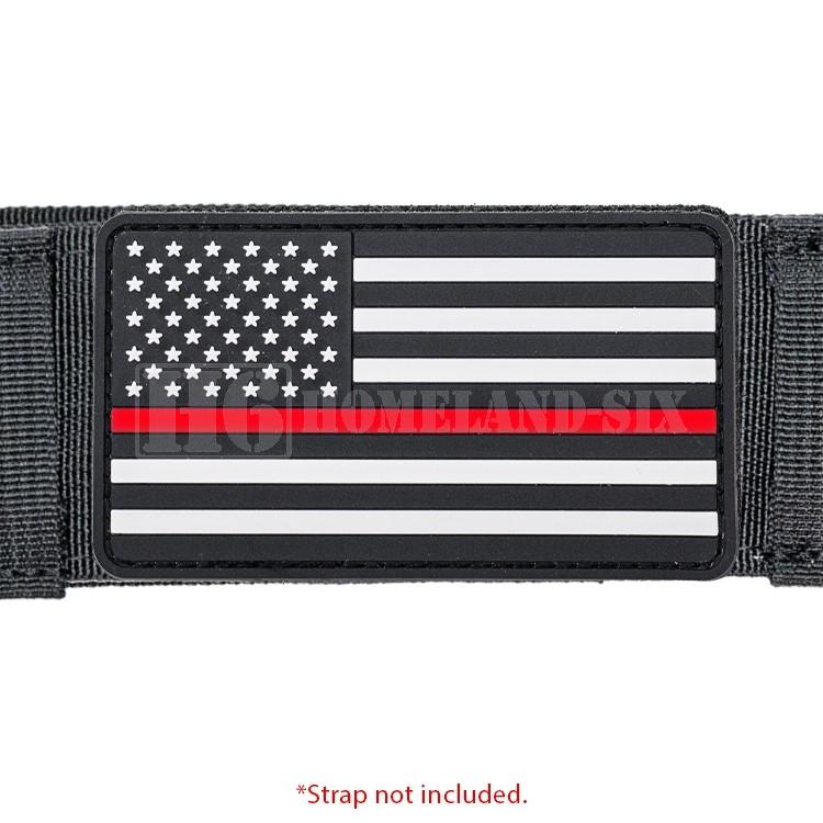 Red Line American Flag Patch